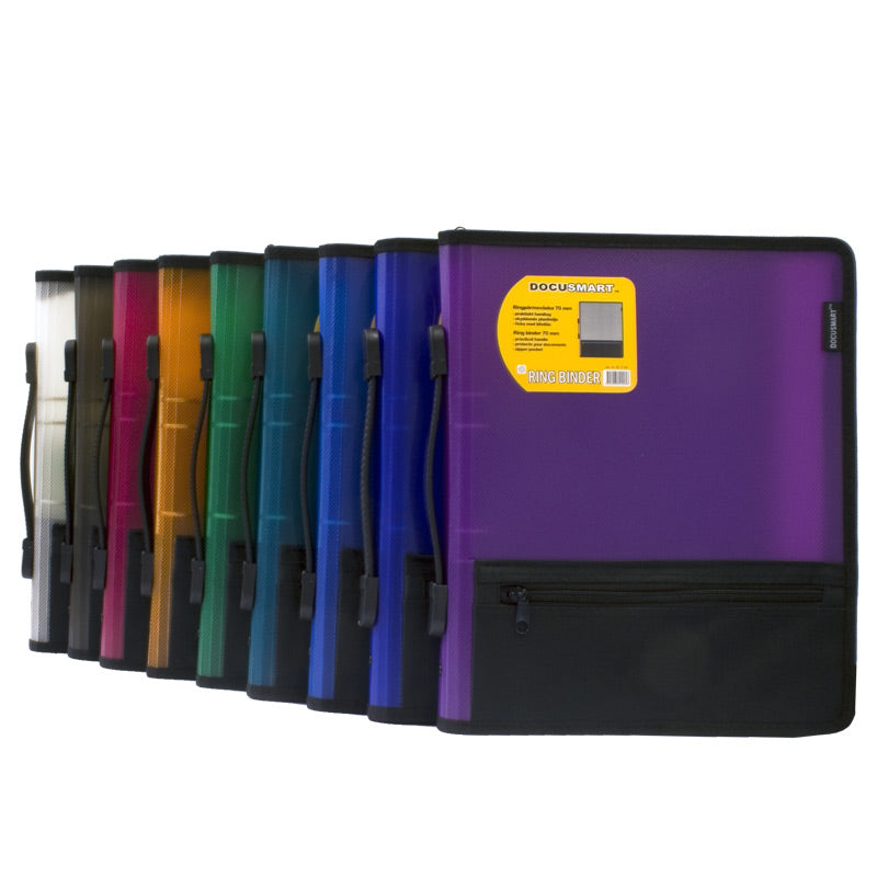 Ringpärmsväska A4 70mm, Sort. DOCUSMART – peaceofhome.se